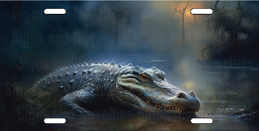 Alligator License Plate Personalized Custom Add your own Text | eBay