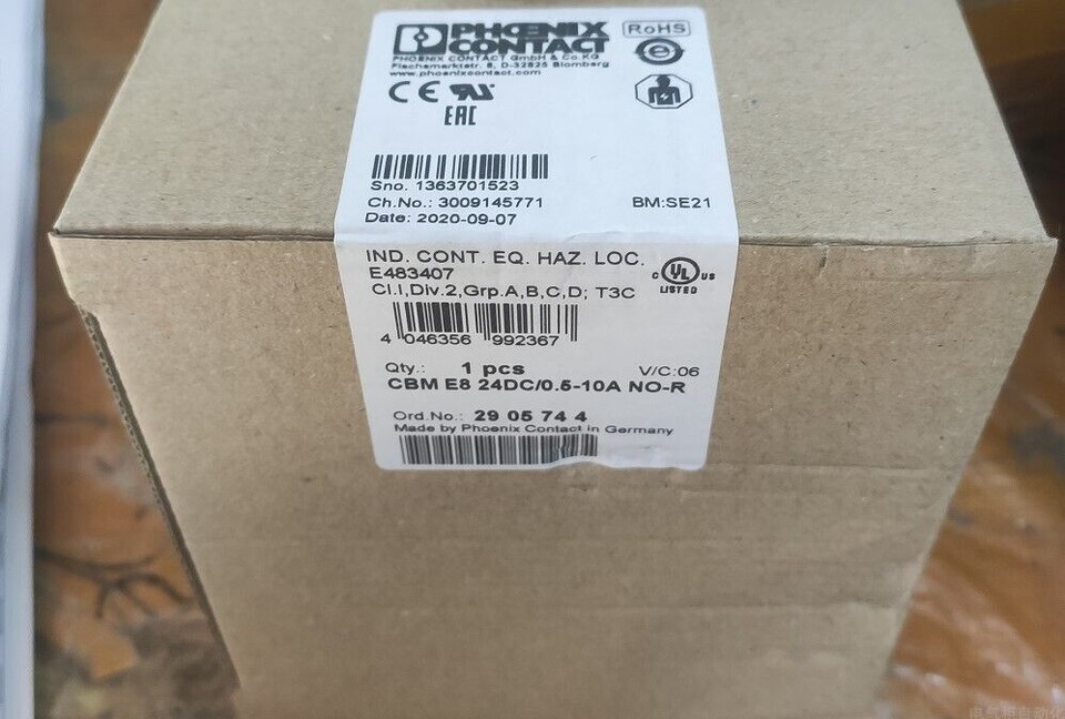 New CBM E8 24DC/0.5-10A NO-R 2905744 For Phoenix Electronics Circuit Breakers | eBay