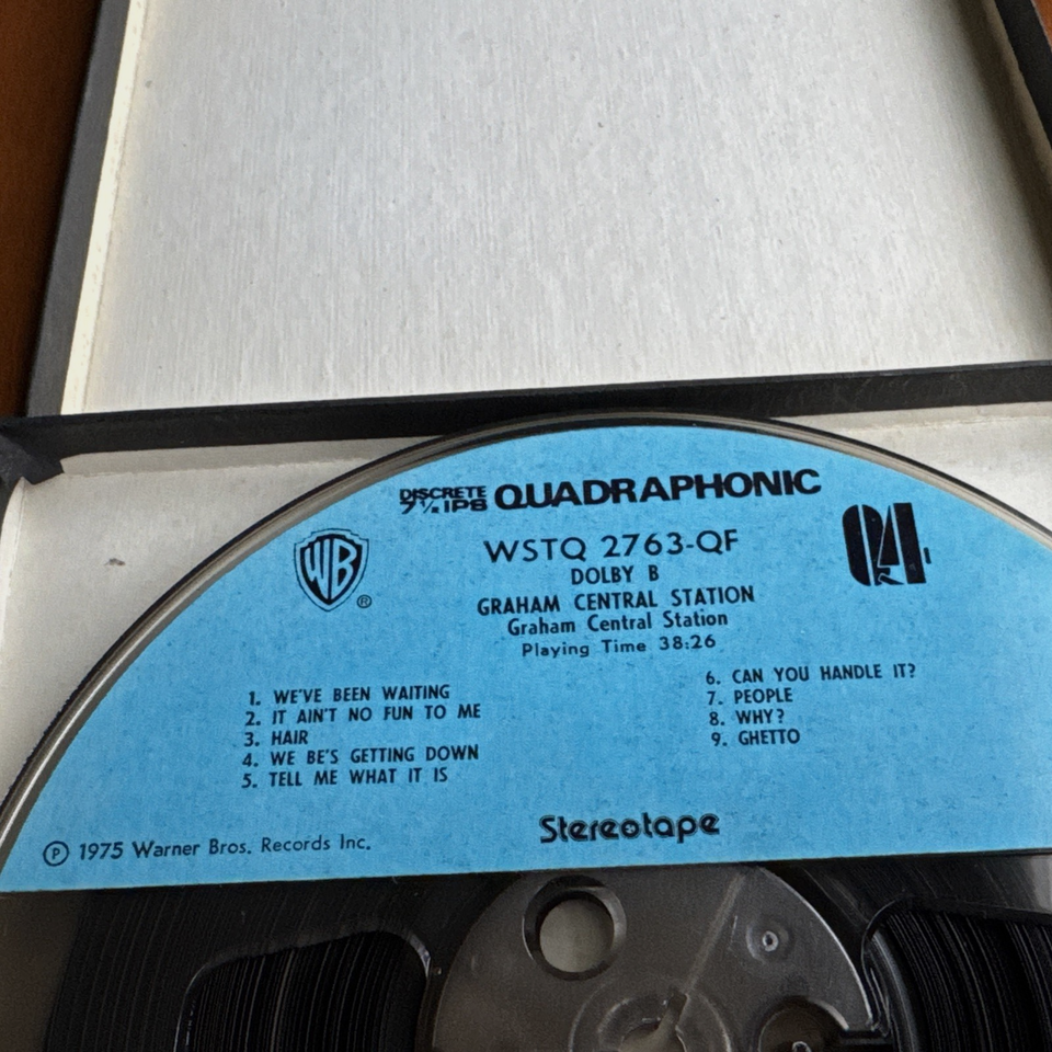 1975 Graham Central Station Reel tape 7 ½ IPS Warner Bros WSTQ 2763-QF ...
