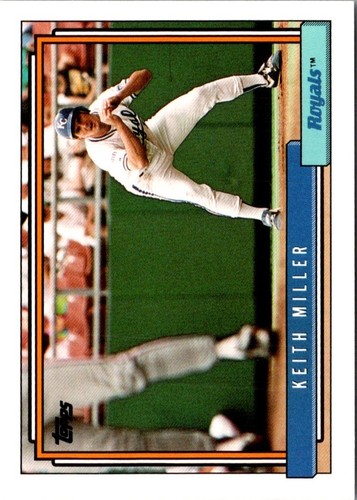 1992 Topps Traded Keith Miller #73T Kansas City Royals Baseball Card | eBay