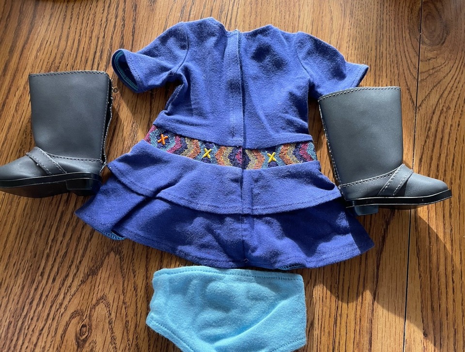 AMERICAN GIRL Saige Meet Dress Parade Riding Boots & Panties | eBay