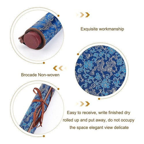 Inkless Chinese Calligraphy Set Reusable Water Writing Cloth Scroll4864 ...