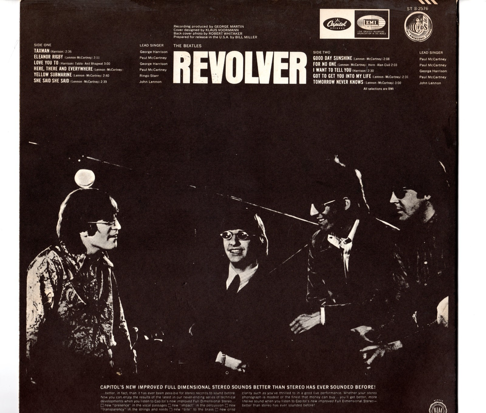 Beatles "Revolver" 1969 US Capitol Green Label Record Club Album/White ...