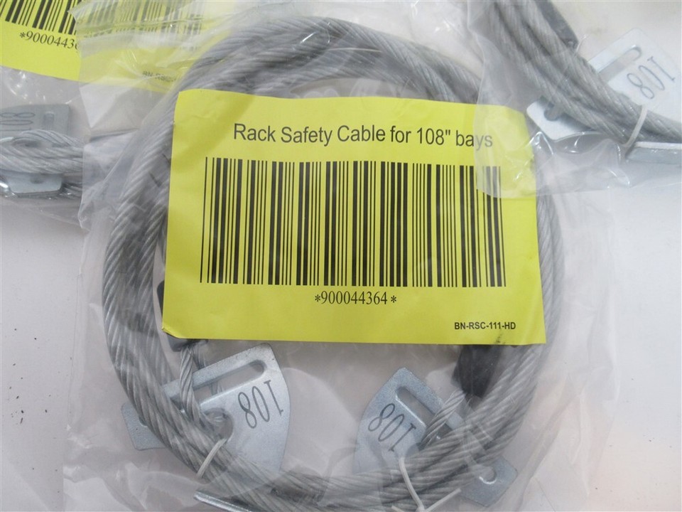 9000044364 , Rack Safety Cable For 108" Bays (PK 5) | eBay