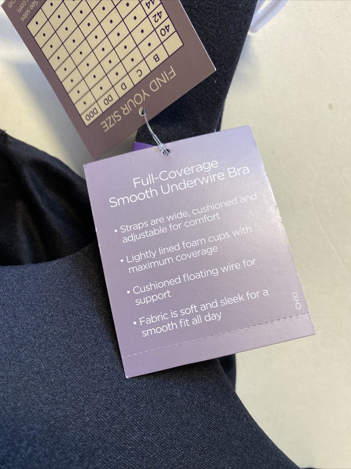 Catherines Full-Coverage Smooth Underwire Convertible Bra Women's Plus ...