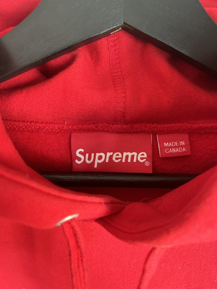 Supreme New York 2016 Red Box Logo Hooded Sweatshirt Men’s Size Medium ...