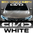 JDM Windshield Vinyl Decal Racing Sticker WHITE COLOR #2111 | eBay