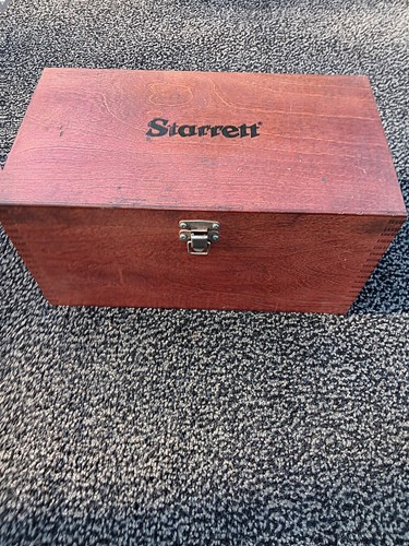 STARRETT 436.1XRL MICROMETER SET W/STANDARDS 0-6" CARBIDE .001 ...