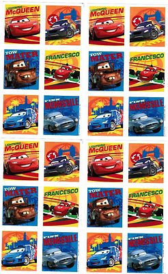 4 Sheets Disney CARS 2 Scrapbook Stickers Lightning McQueen Mater ...