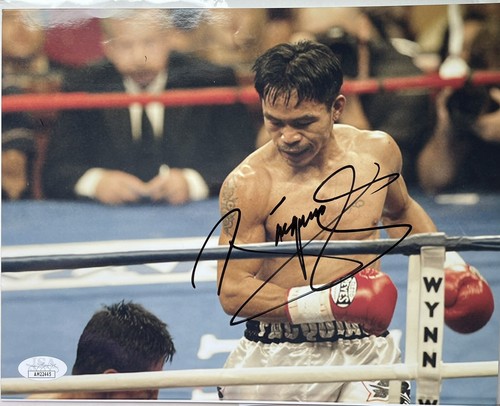 Manny Pacquiao Signed 8x10" Color Photo with JSA COA (AM22445) | eBay