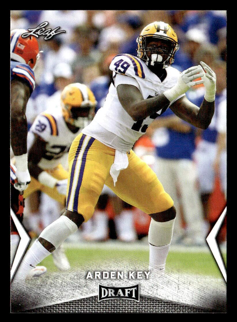 Arden Key 2018 Leaf Draft Card #5 LSU Tigers | eBay