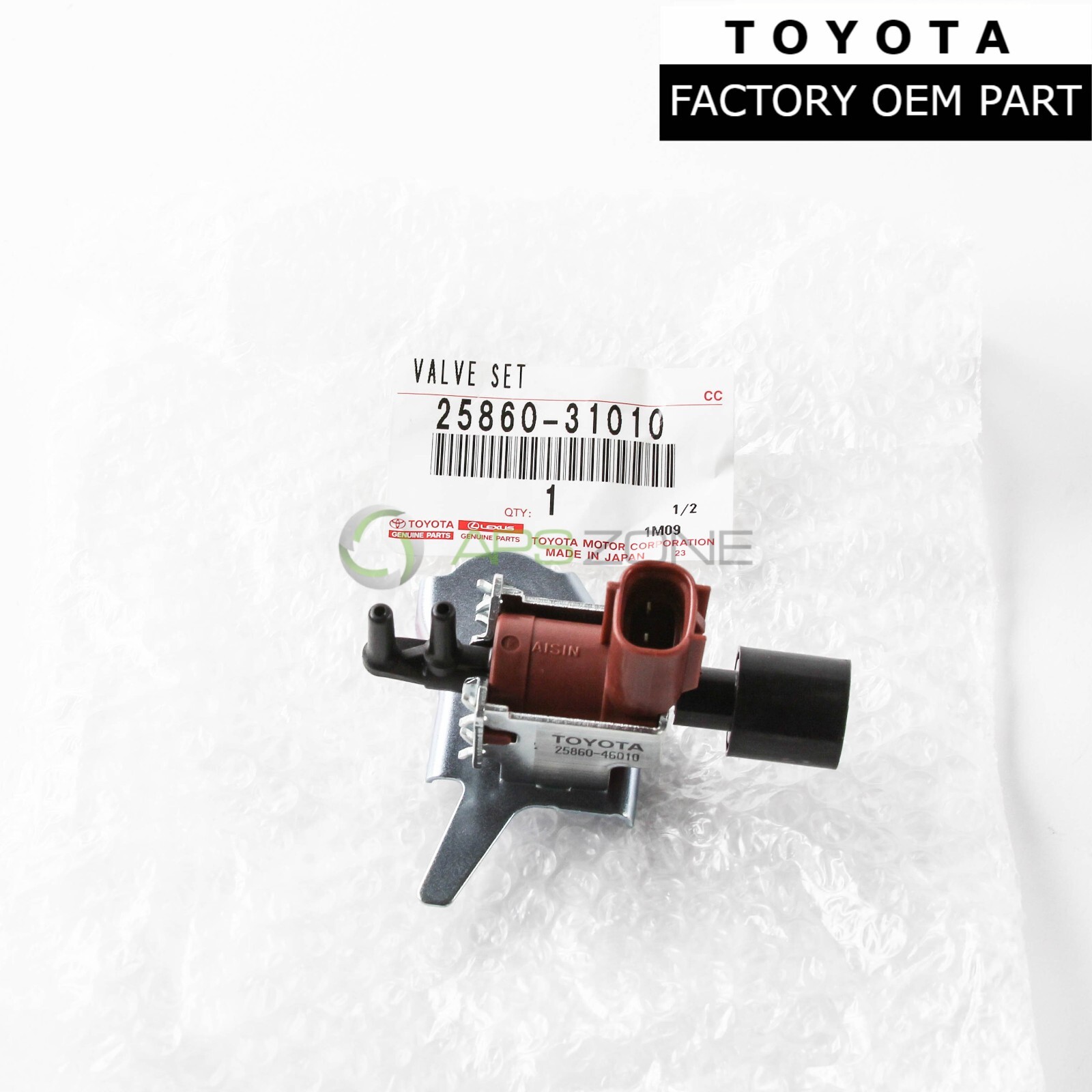 GENUINE TOYOTA TACOMA FJ 4RUNNER 4.0 VACUUM SWITCHING VALVE OEM 25860 ...