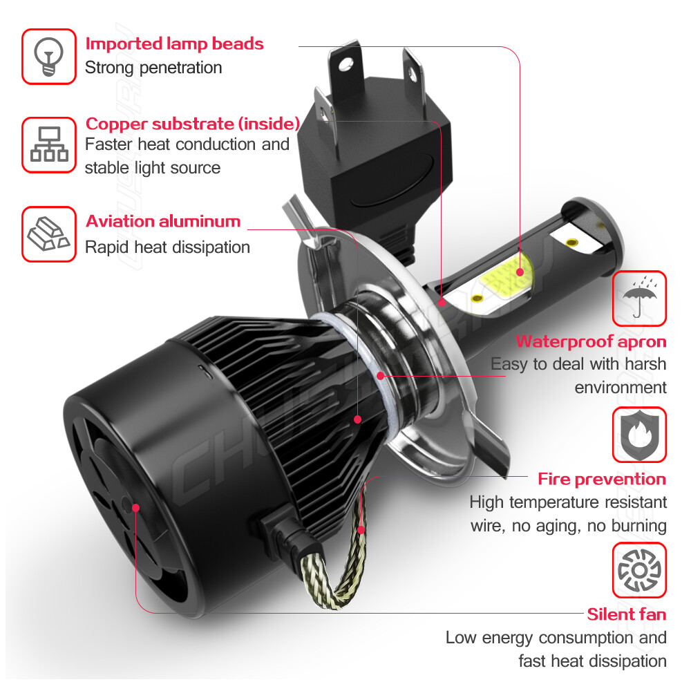For Toyota FJ Cruiser 2007-2014 7'' Inch Round LED Headlights Hi/Lo ...