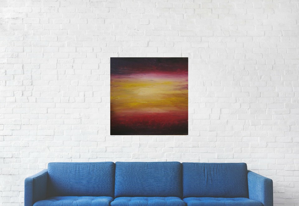 Signed original painting 24" x 24" FORAY contemporary acrylic abstract ...