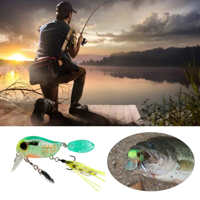 Metal jigger Fishing Lure Hook Colorful Crankbait Jigging Minnow ...