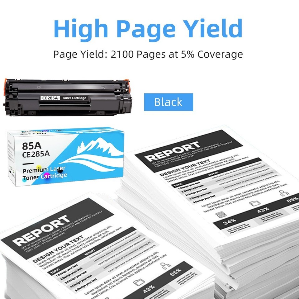 CE285A Toner Compatible with HP 85A LaserJet P1102 P1102w M1132 M1212nf ...