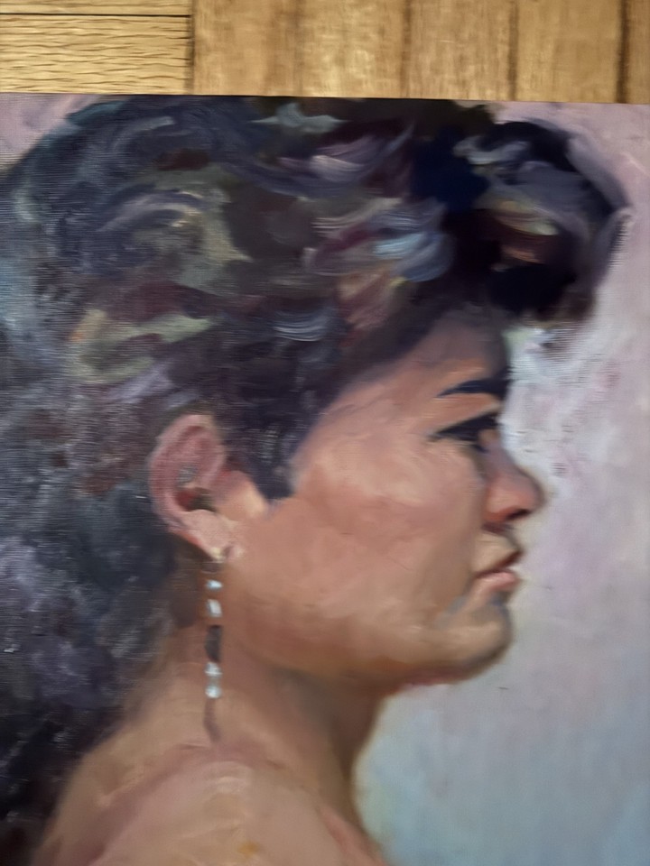 Contemporary Female Academic Portrait Acrylic Board 12 x 16 Peter ...