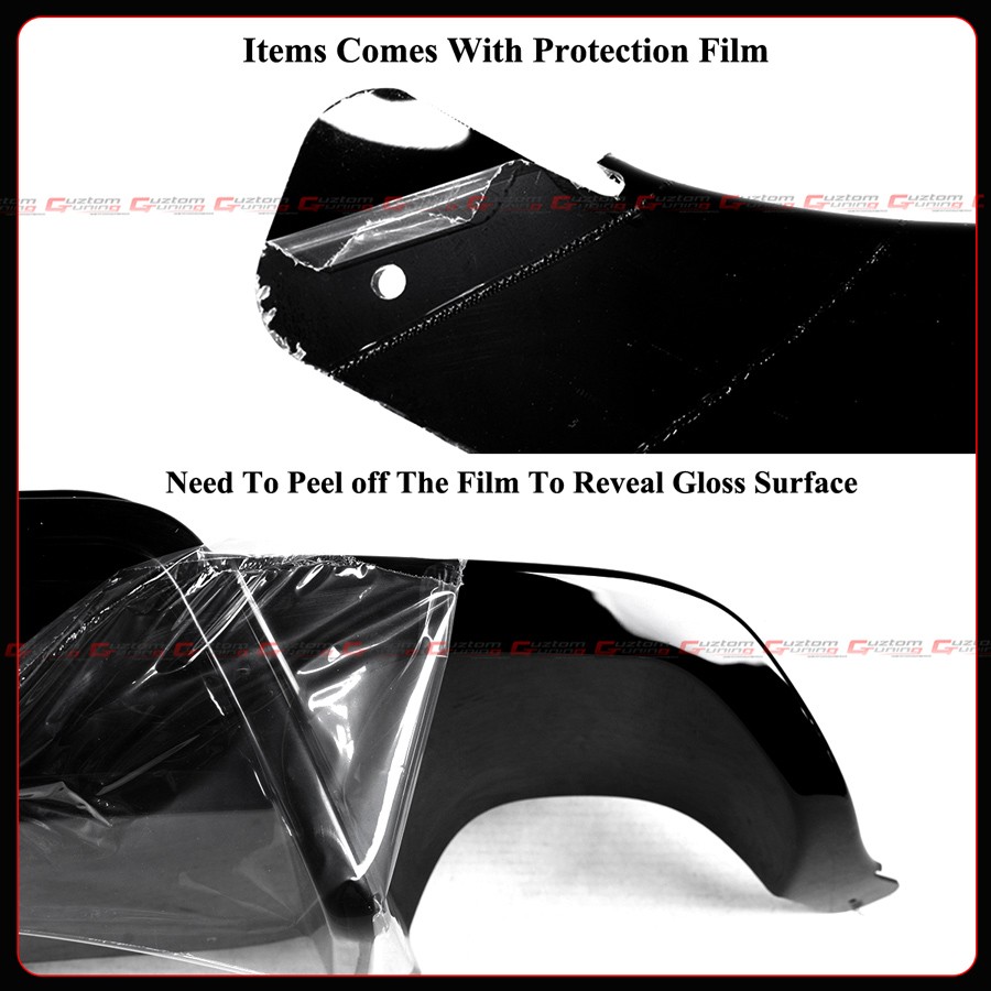 For 2021-26 Lexus IS300 IS350 CTM Design V1 Gloss Black Rear Bumper ...