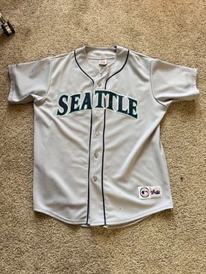 Vintage Majestic Seattle Mariners Sewn Stitched MLB Baseball Gray ...