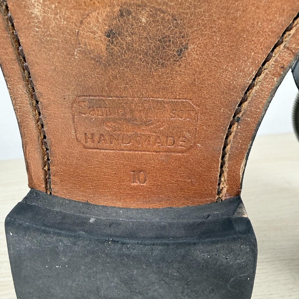 Samuel Windsor Men's Oxford Leather Shoes Size UK 10 Black Dress Formal ...