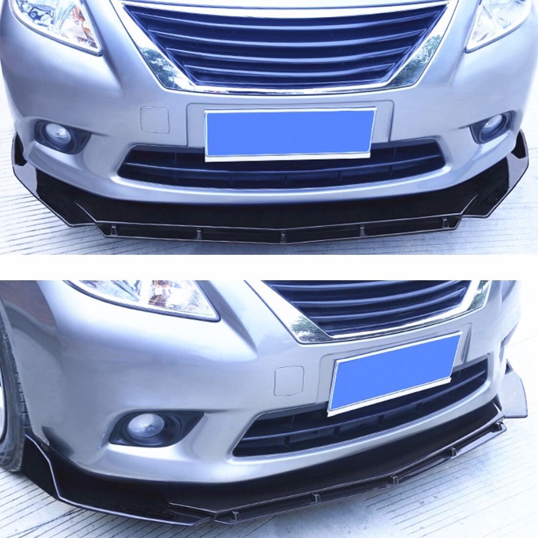Add-on Universal For 2007-2008 Honda Fit Front Bumper Lip Splitter ...
