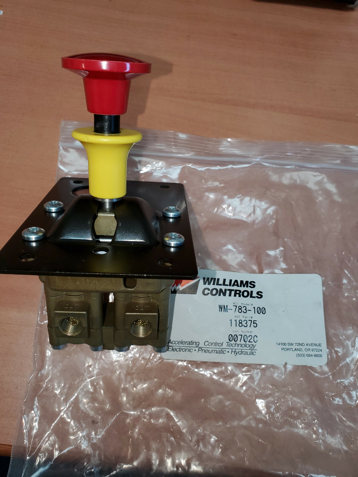 118375 / WM-783-100 - 4 WAY THREE POSITION CONTROL VALVE BY WILLIAMS ...
