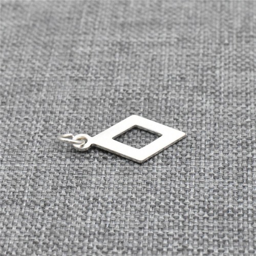 10pcs of 925 Sterling Silver Diamond Type Charms for Bracelet Necklace ...