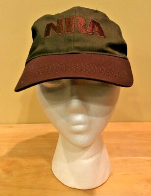 NRA National Rifle Association Baseball hat Brown Green Adjustable ...