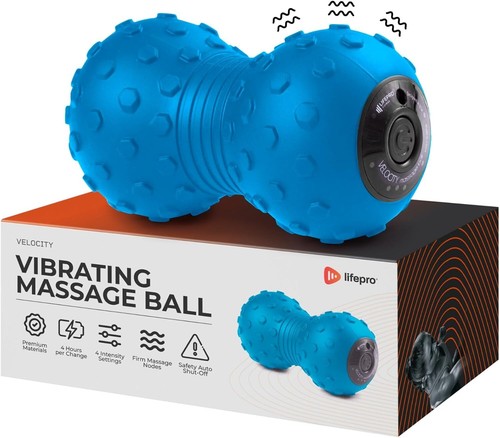 Lifepro 4-Speed Vibrating Massage Ball, Compact Foam Roller for ...