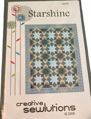 Starshine Quilt Pattern CS#405 by Creative Sewlutions Sizes Crib to King New | eBay