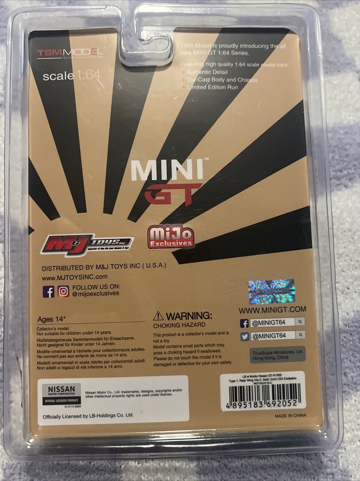 MINI GT 30 LibertyWalk Nissan GT-R (R35) Satin Gold LHD Raw Chase | eBay