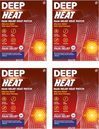 6 x DEEP HEAT Pain Relief Heat Patches **PHARMACY STOCK** 5011501002122 ...