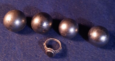 VINTAGE STAINLESS STEEL BALL BEARINGS / MARBLES - 4 PACK | eBay