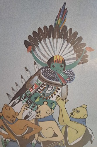 VINTAGE 1979 Jose Rey Toledo, Pueblo Native Art Litho Print Hand Signed ...