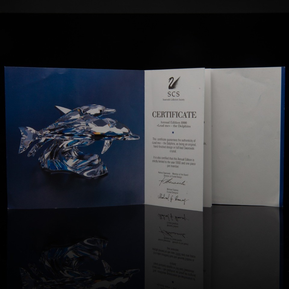 SWAROVSKI SCS Annual Edition 1990 Delphine Dolphins 153850 | eBay