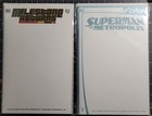 MILESTONE RETURNS #0 & SUPERMAN OF METROPOLIS #1 BLANK VARIANT COVER | eBay