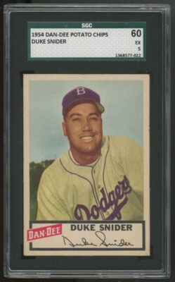1954 Dan-Dee Potato Chips Duke Snider SGC 5 | eBay