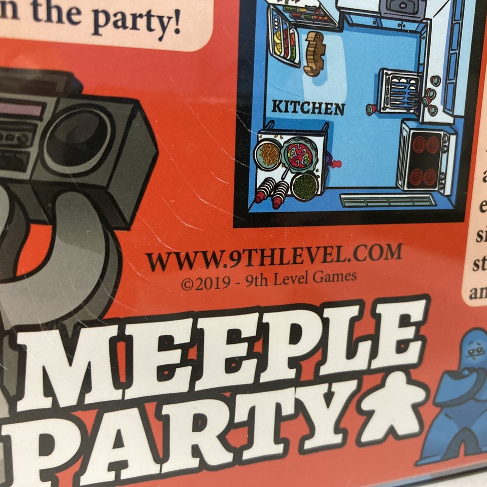 MEEPLE PARTY BOARD GAME English strategy Co-op 9th Level 2019 Oop NEW ...