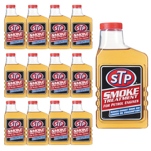 12 x STP SMOKE TREATMENT 450ml PETROL ENGINE OIL ADDITIVE REDUCES ...