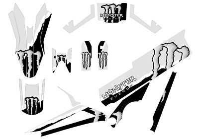 Talaria XXX Graphics , Talaria X3 Sticker Kit, Talaria Decals, xxx Wrap ...