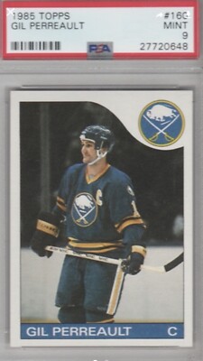 1985 Topps #160 Gilbert Perreault Buffalo Sabres HOF Hockey Card PSA 9 ...