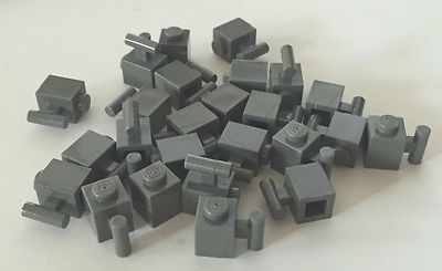 *NEW* 25 Pieces Lego BRICK WITH HANDLE 1x1 OLD DARK GRAY 2921 | eBay