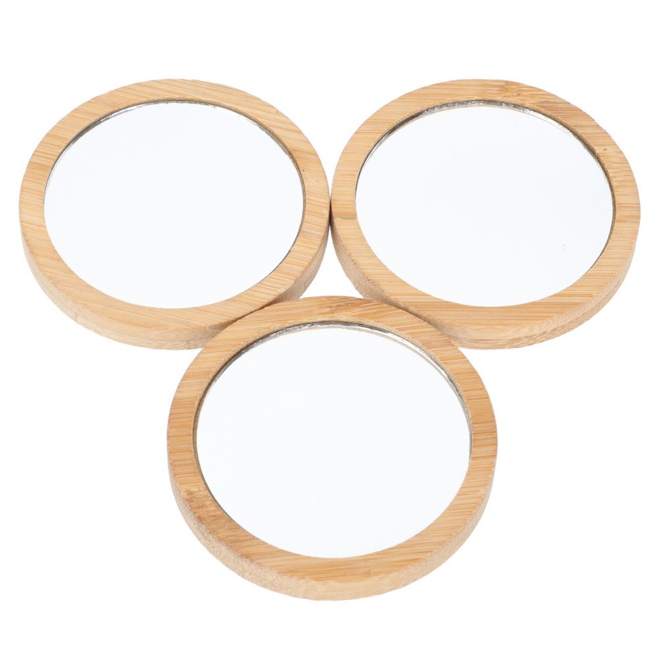 3Pcs Makeup Mirrors Compact Cosmetics Mirrors Portable Mirrors ...