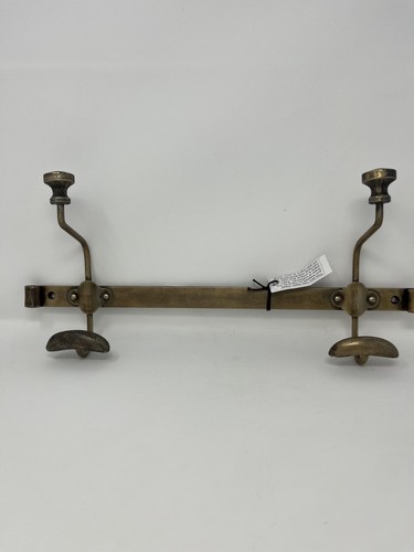 Magnolia Duke Antique Brass Metal Wall Hooks Short Coat Hat Rack Decor ...