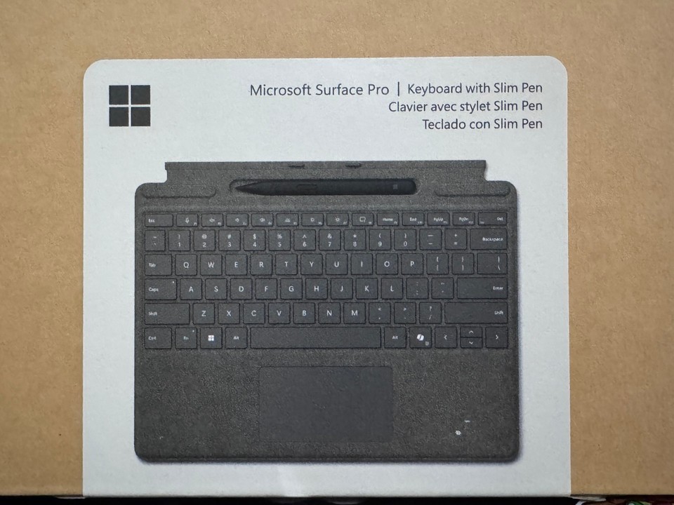 Microsoft Surface Pro Keyboard with Touchpad and Slim Pen 2 8X8-00164 ...