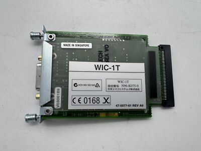Cisco serial interface card wic-1t 47-5077-01 rev a0 | eBay Australia