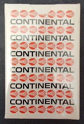 CONTINENTAL AIRLINES - PLAYING CARDS - LOGO & TITLES - UNDATED - NEW | eBay