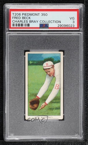 1909-11 T206 Piedmont 350 Back Fred Beck PSA 3 | eBay