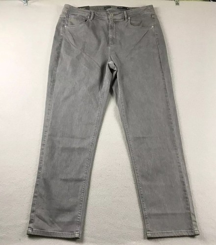 J Jill Jeans Womens 18 Gray Denim Stretch High Rise Straight Light ...