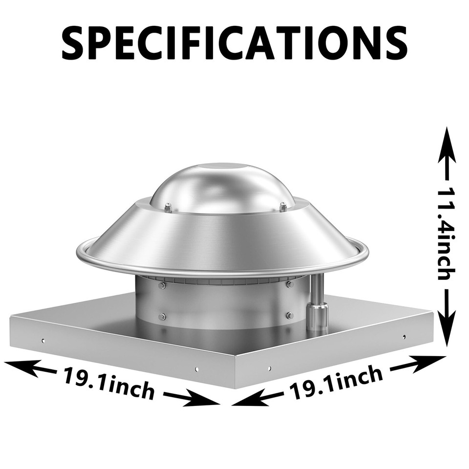 Axial Roof Exhaust Fan Downblast Fan Ventilation Fan For Restaurant ...